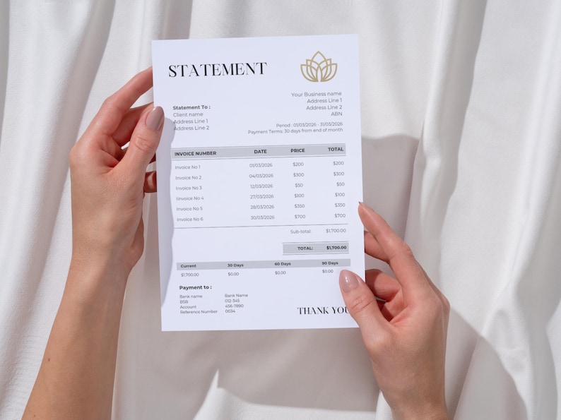 Invoice, Quotation, Receipt and Statement Template Bundle ...