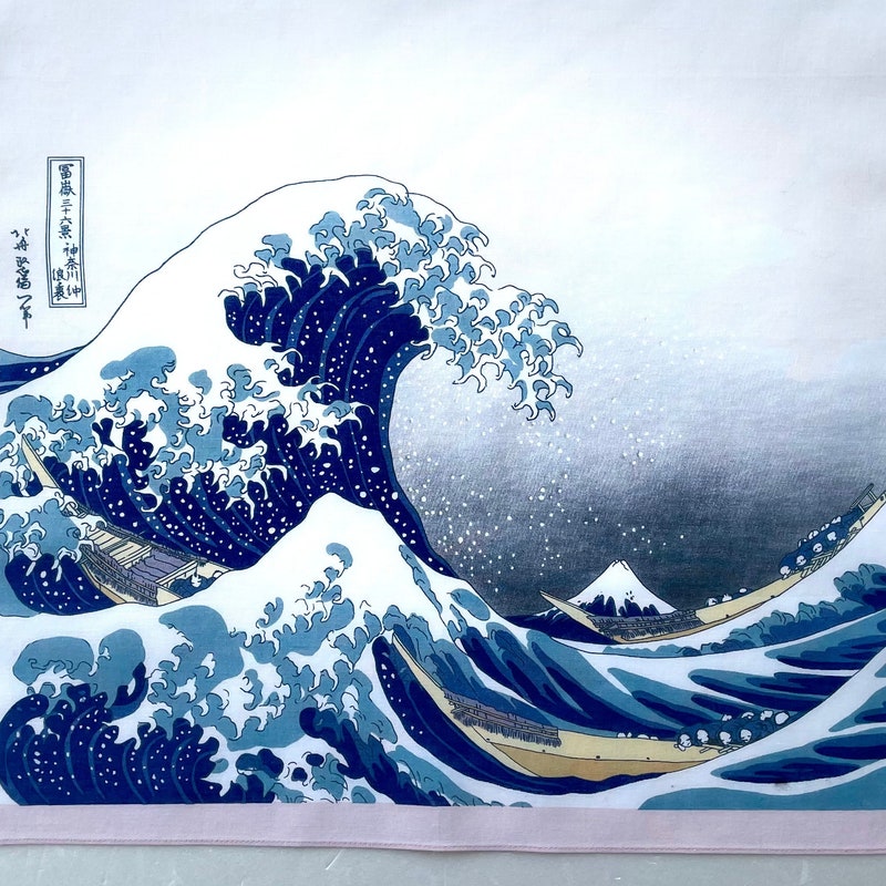 Wave Pocket Square - Etsy