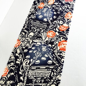 Japanese Tenugui Samurai Fabric, Japanese Matsuri Fabric, Asakusa Cute ...