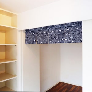 Japanese Noren Order Made, Indigo Blue Noren Curtain, Japanese Window ...