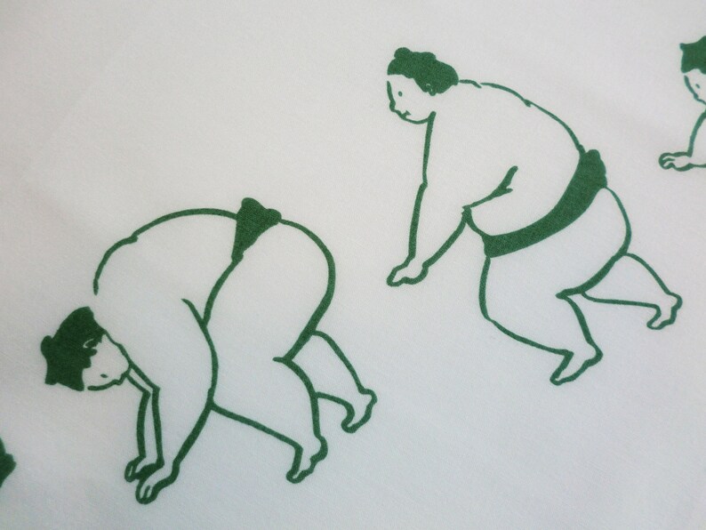 Sumo Wrestler Japanese Tenugui Fabric Martial Arts Tenugui. - Etsy