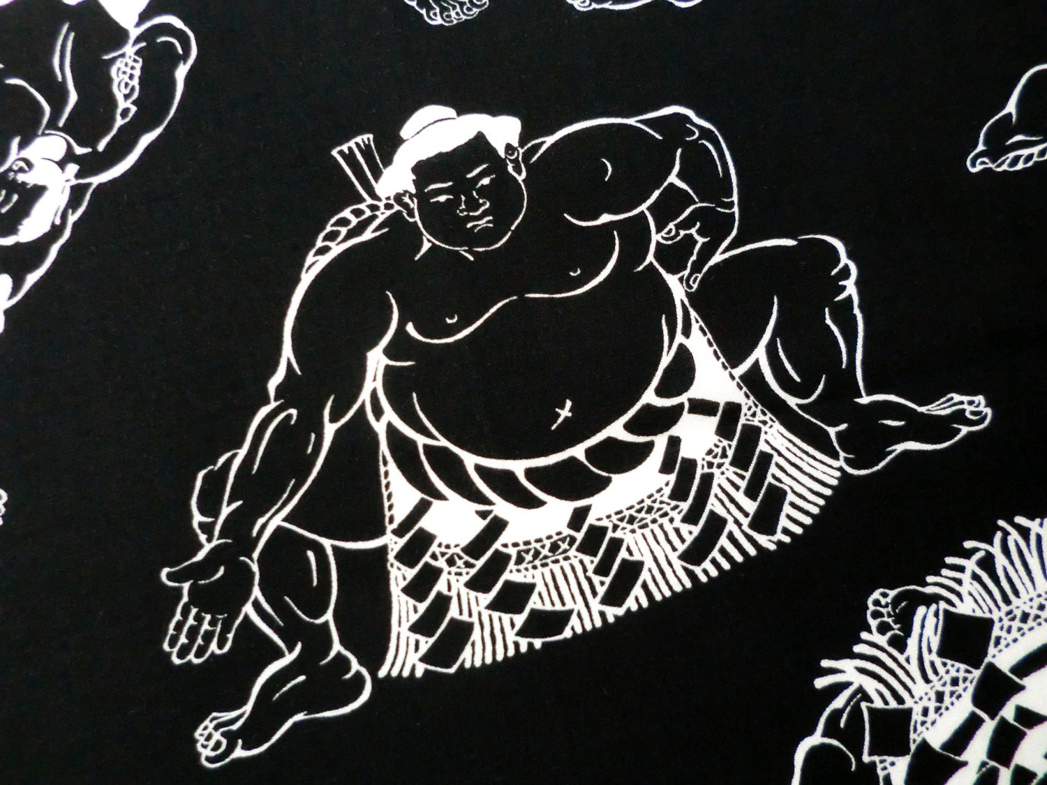 Japanese sumo wrapping cloth fabric Sumo wrestler Japanese | Etsy