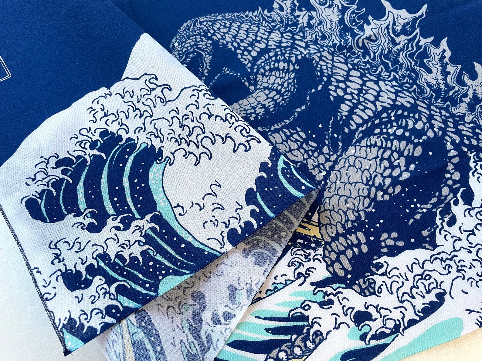 Godzilla Tenugui Fabric, Shin Godzilla Birthday Party, Godzilla Wall ...