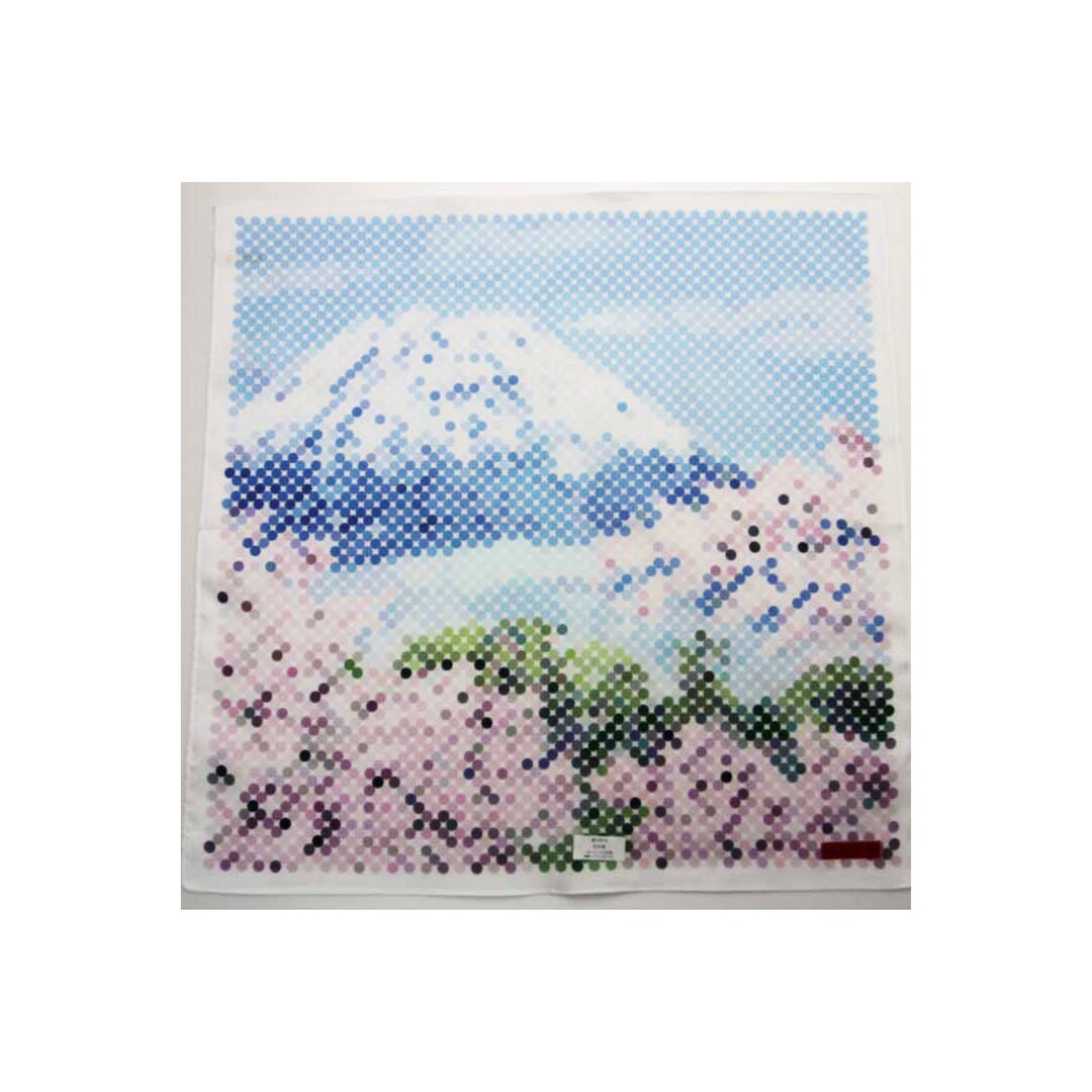 Mount Fuji Japanese Handkerchief Cotton Fabric, Sakura Wrapping Cloth ...