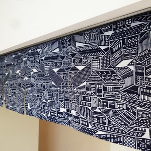 Japanese Noren Order Made, Indigo Blue Noren Curtain, Japanese Window ...