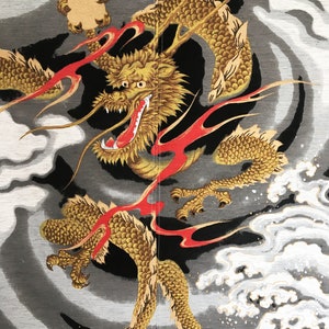 Japanese Dragon Noren Curtains, Order Made Curtain, Doorway Noren ...