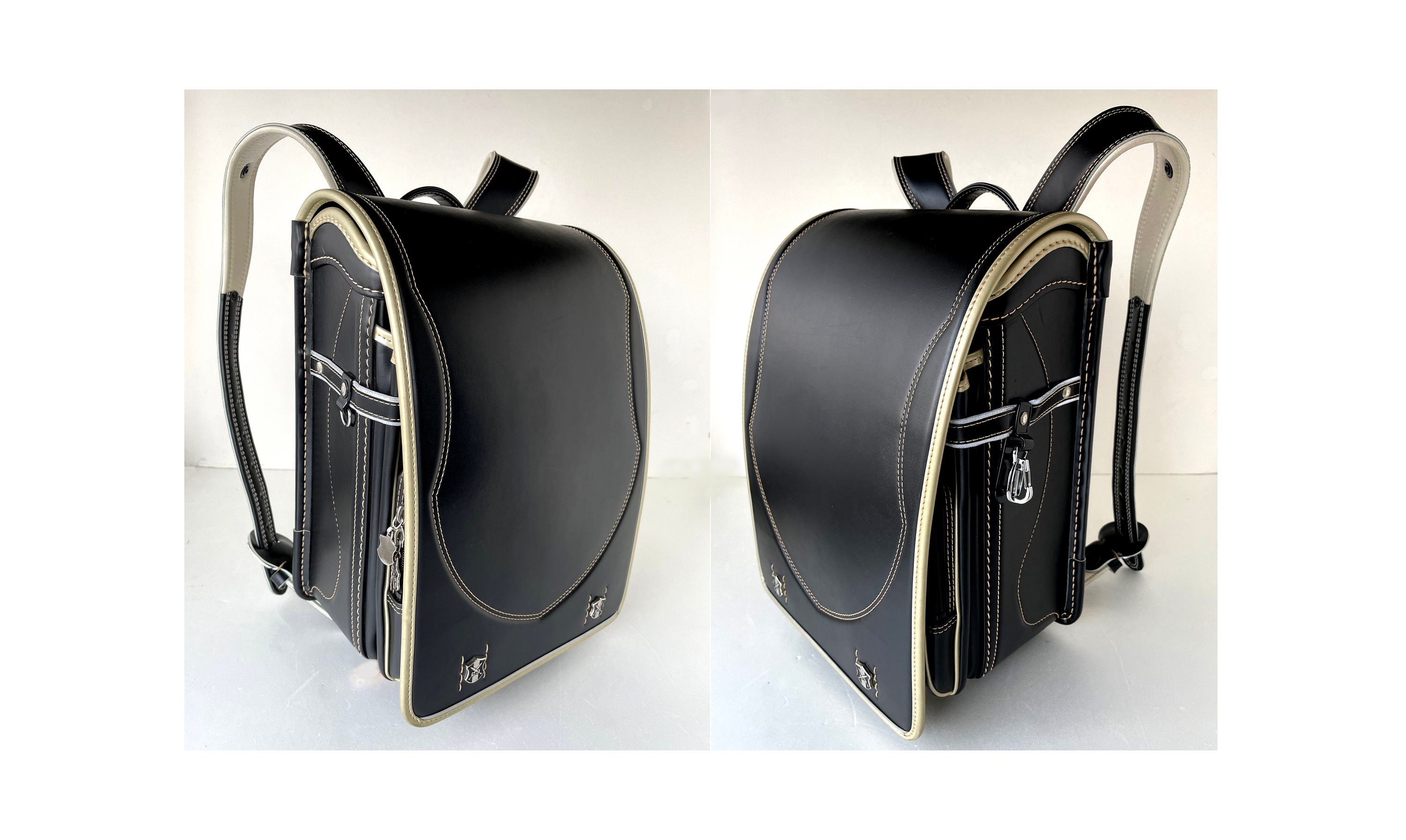 Japanese Vintage School Bag Randoseru Black Backpack - Etsy Canada