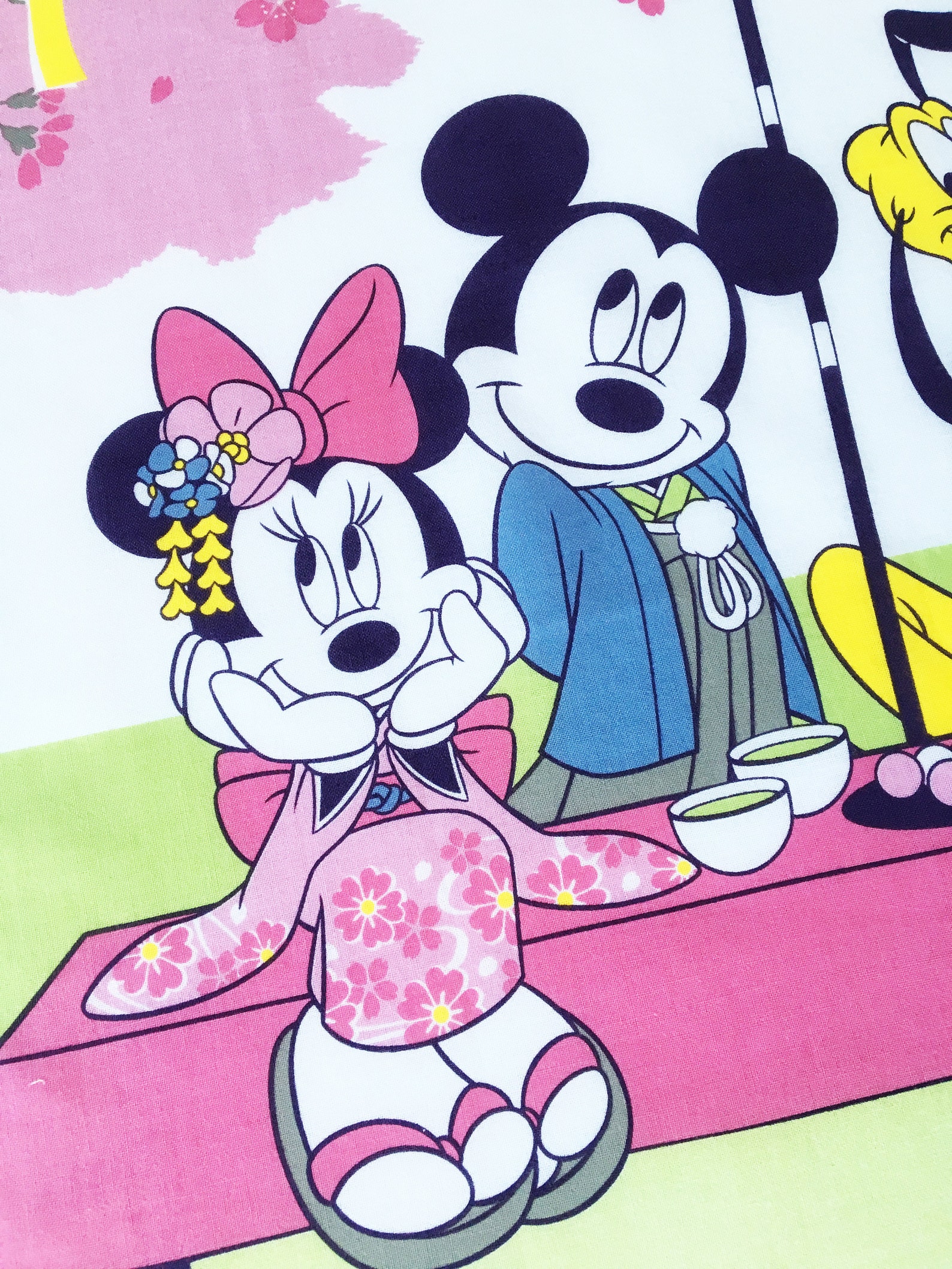 Japanese Mouse Tenugui Sakura Fabric Mouses in Pink Kimono - Etsy