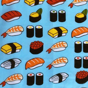 Maki Sushi Tenugui Fabric, Sushi Print Wall Decoration, Japanese Wall ...