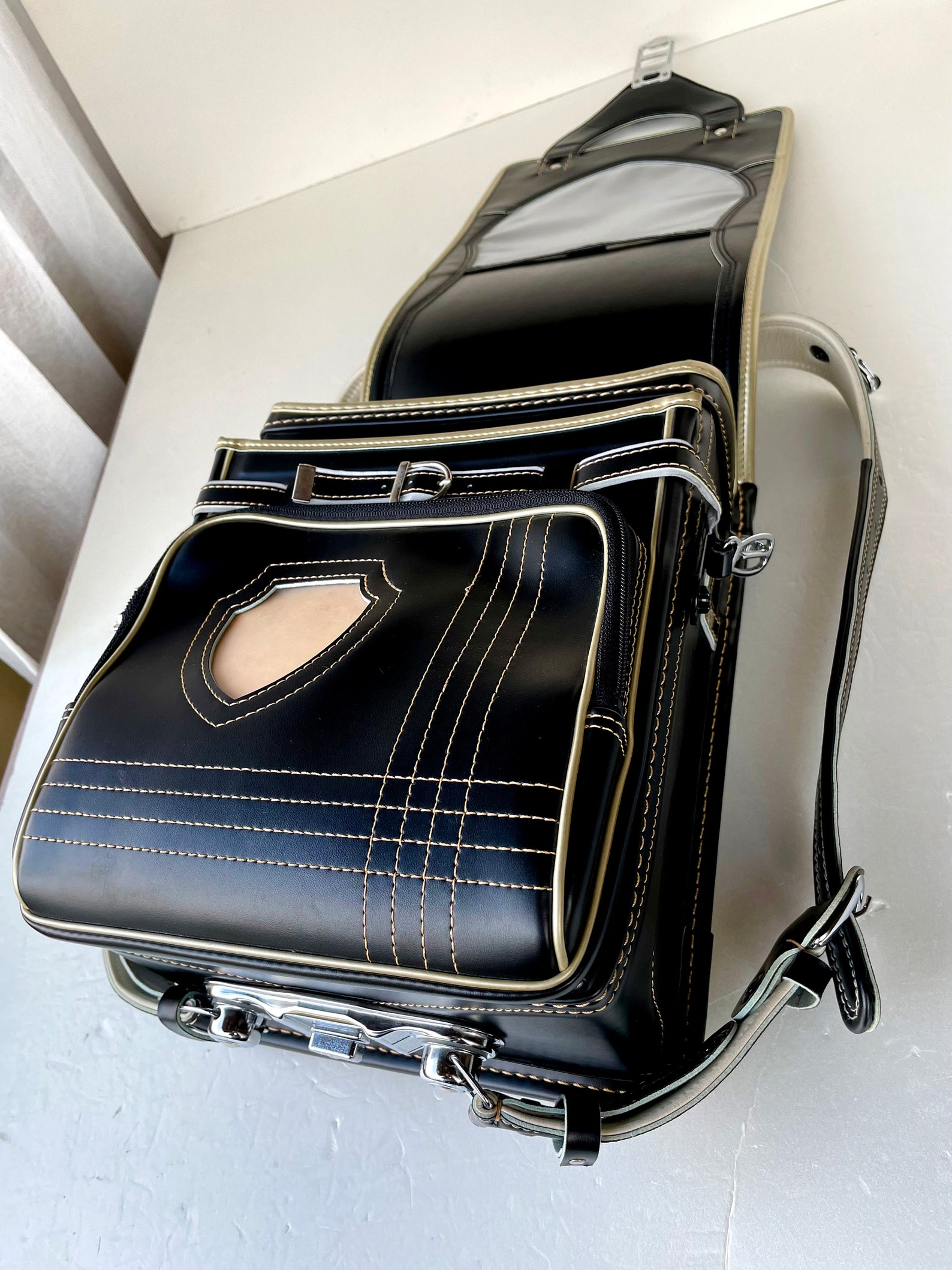 Japanese Vintage School Bag Randoseru Black Backpack - Etsy Canada