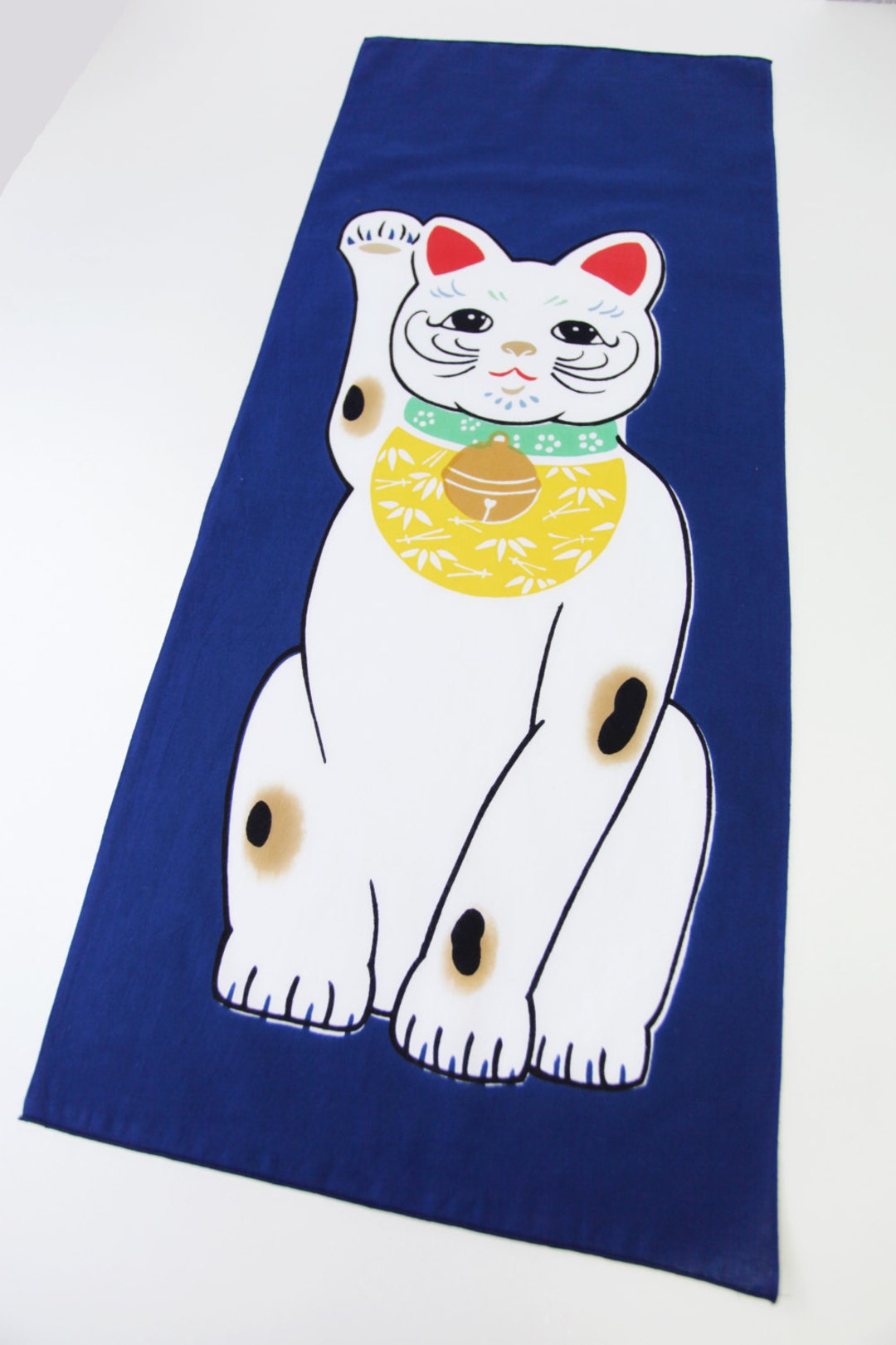 Japan Tenugui, Maneki Neko, Fortune Cat, Cat Tenugui, Japanese Cat ...