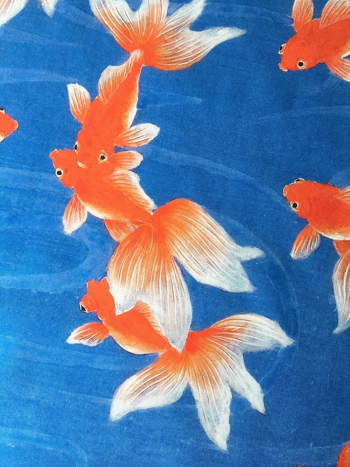 Gold Fish Japanese Tenugui Japan Kingyo Fabric Anime - Etsy