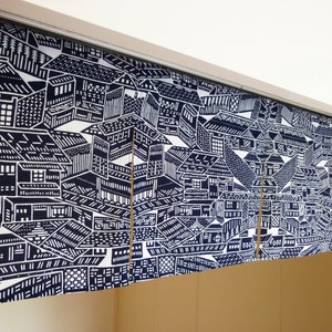 Japanese Noren Order Made, Indigo Blue Noren Curtain, Japanese Window ...