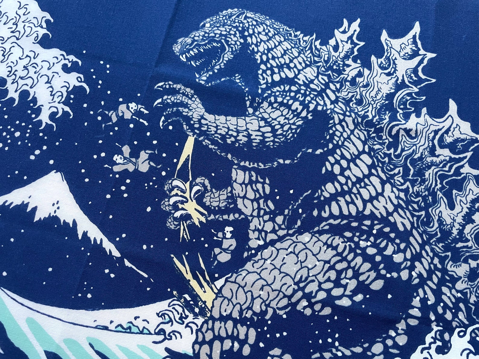 Godzilla Tenugui Fabric, Shin Godzilla Birthday Party, Godzilla Wall ...