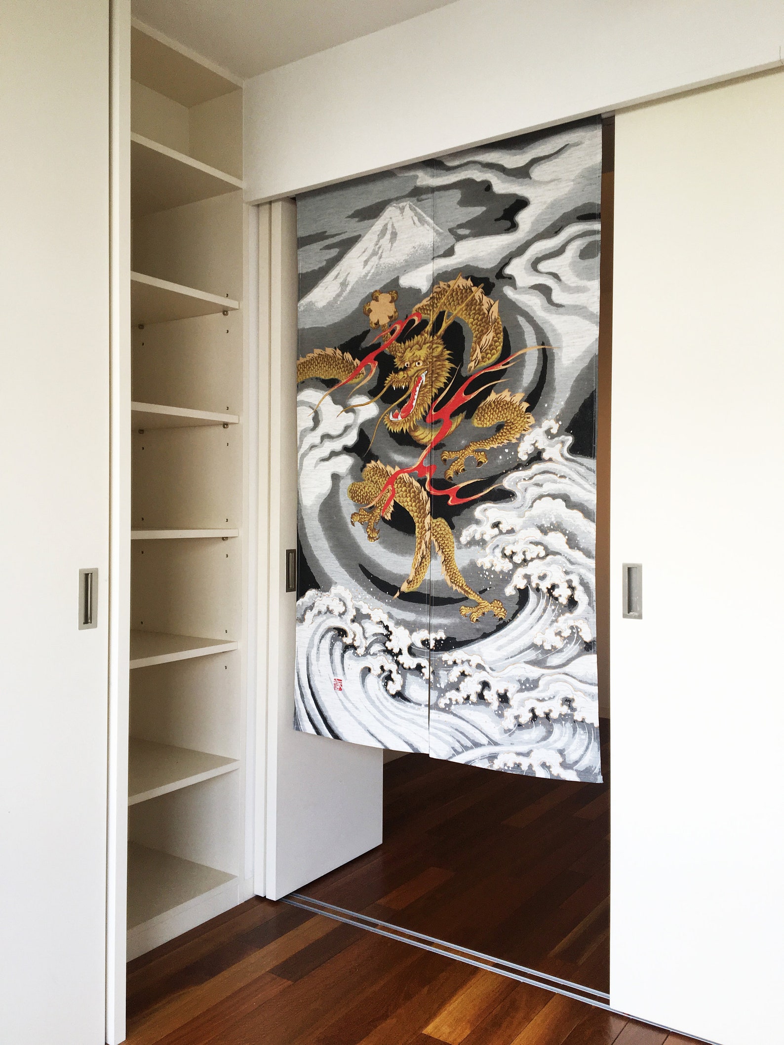 Japanese Dragon Noren Curtains, Order Made Curtain, Doorway Noren ...