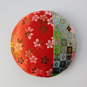 Fabric Brooch Japanese Kimono, 4” Inches, Handmade Japanese Fabric Pin ...