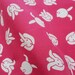 Japanese Bunny Fabric Tenugui Cute Pink Bunny Fabric Rabbit - Etsy