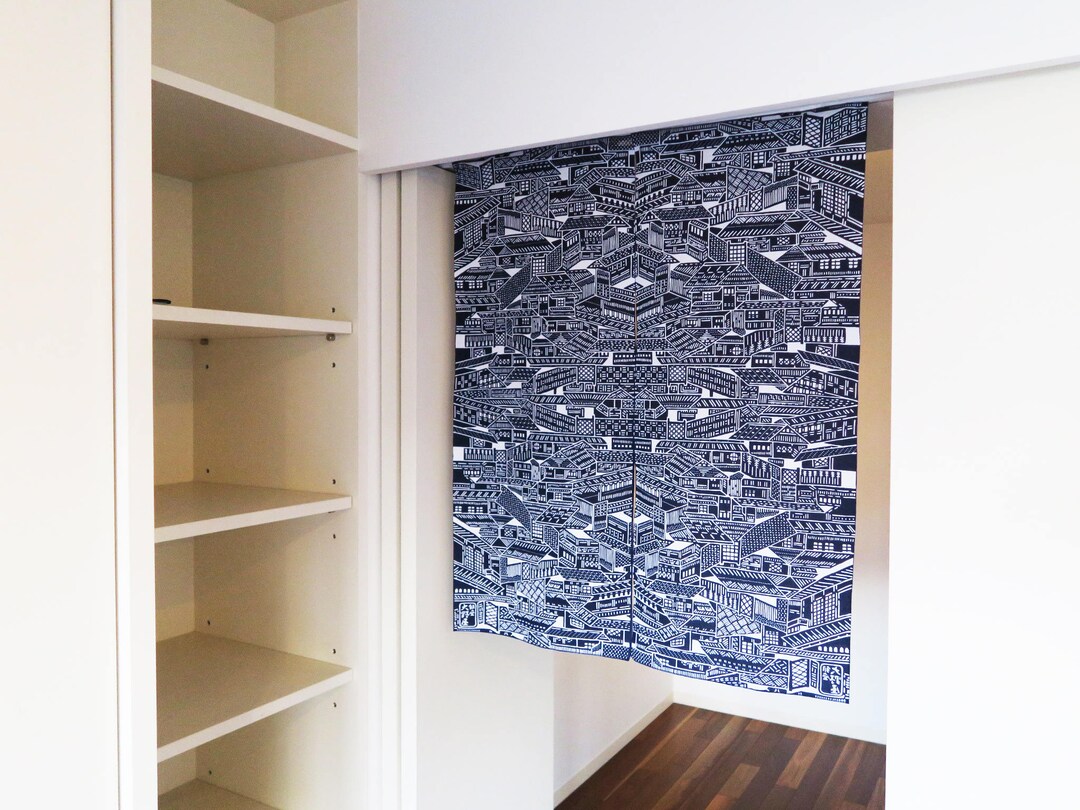 Indigo Blue Noren Curtain, Japanese Noren Order Made, Japanese Tenugui ...