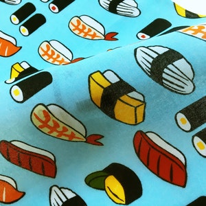 Maki Sushi Tenugui Fabric, Sushi Print Wall Decoration, Japanese Wall ...