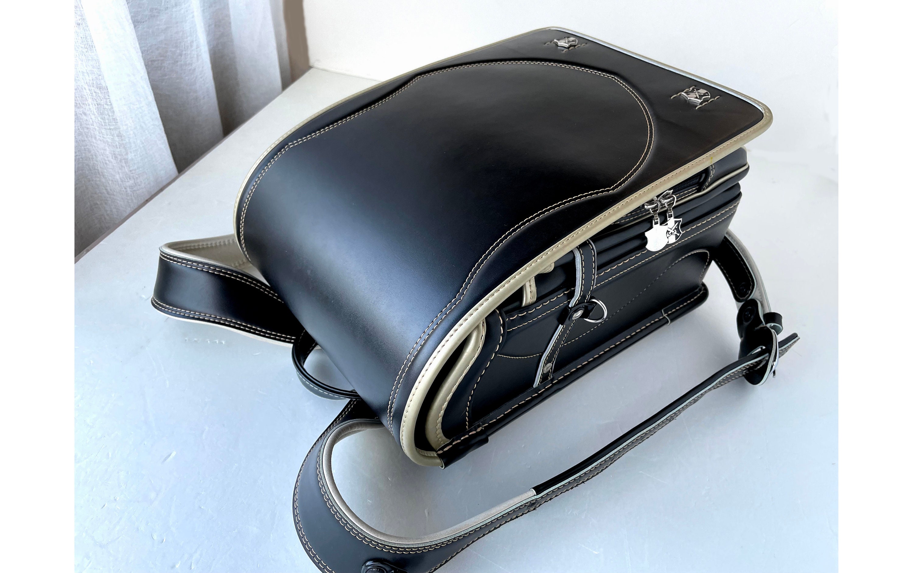 Japanese Vintage School Bag Randoseru Black Backpack - Etsy Canada