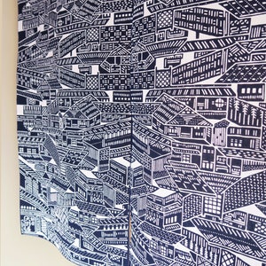 Indigo Blue Noren Curtain, Japanese Noren Order Made, Japanese Tenugui ...