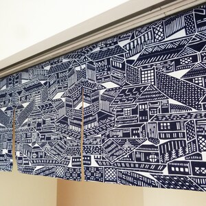 Japanese Noren Order Made, Indigo Blue Noren Curtain, Japanese Window ...