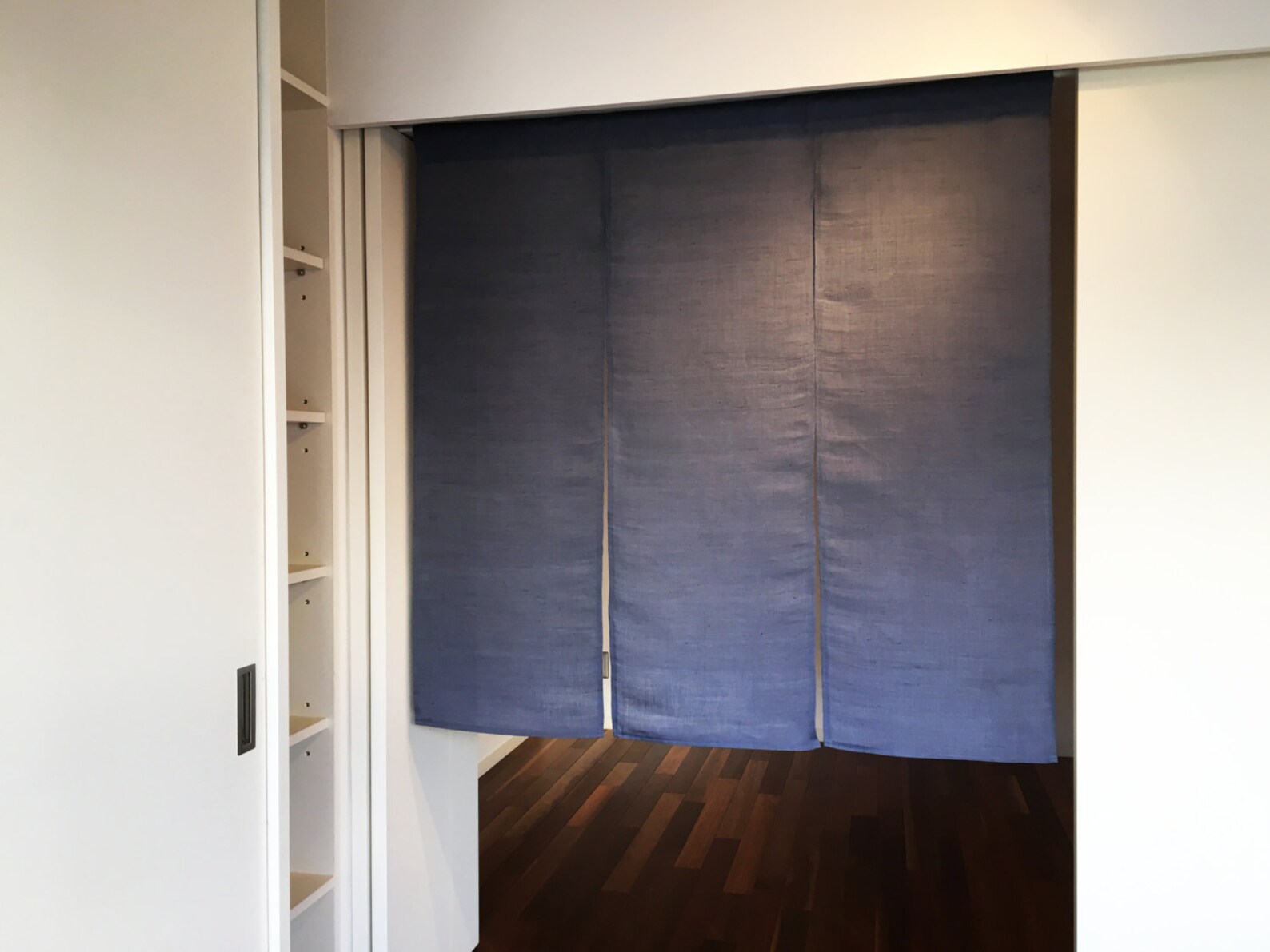 Japanese Linen Noren Curtain, Order Made Japanese Noren, Navy Blue ...