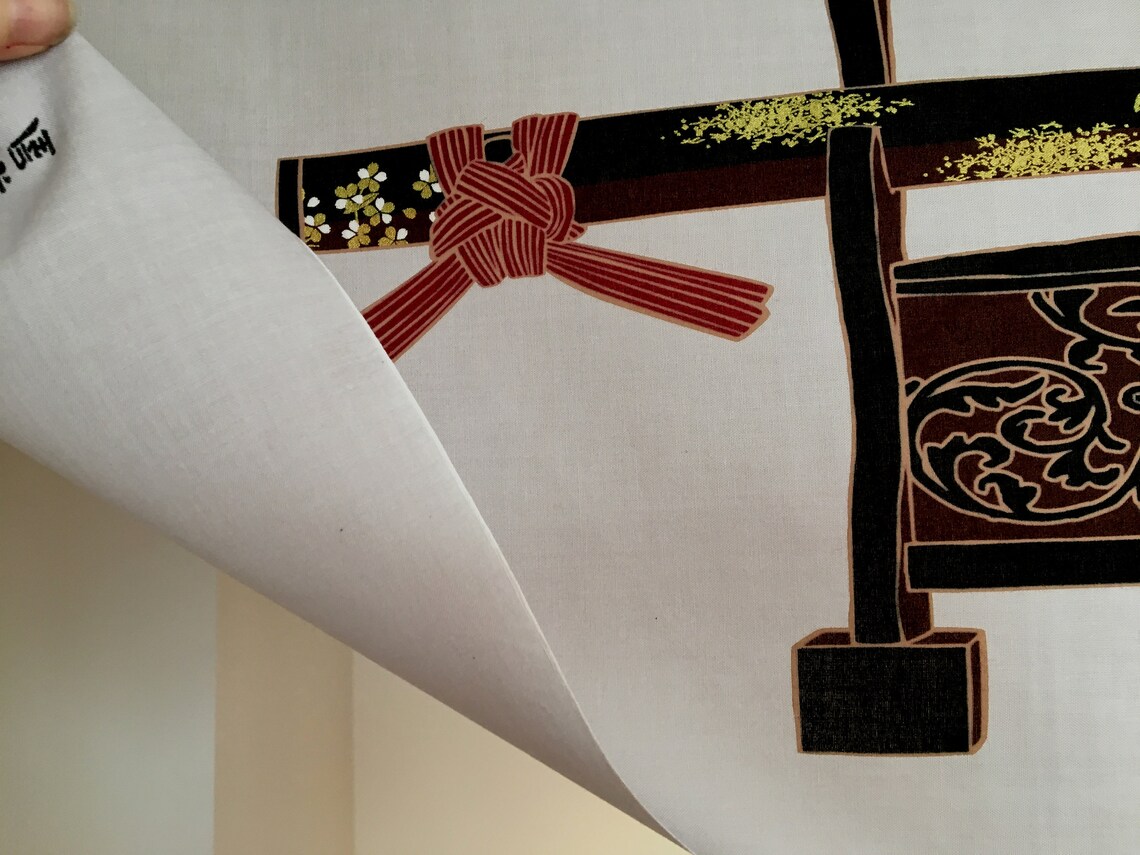 Japanese Samurai Katana Noren Curtain Yaido Sword Japanese | Etsy
