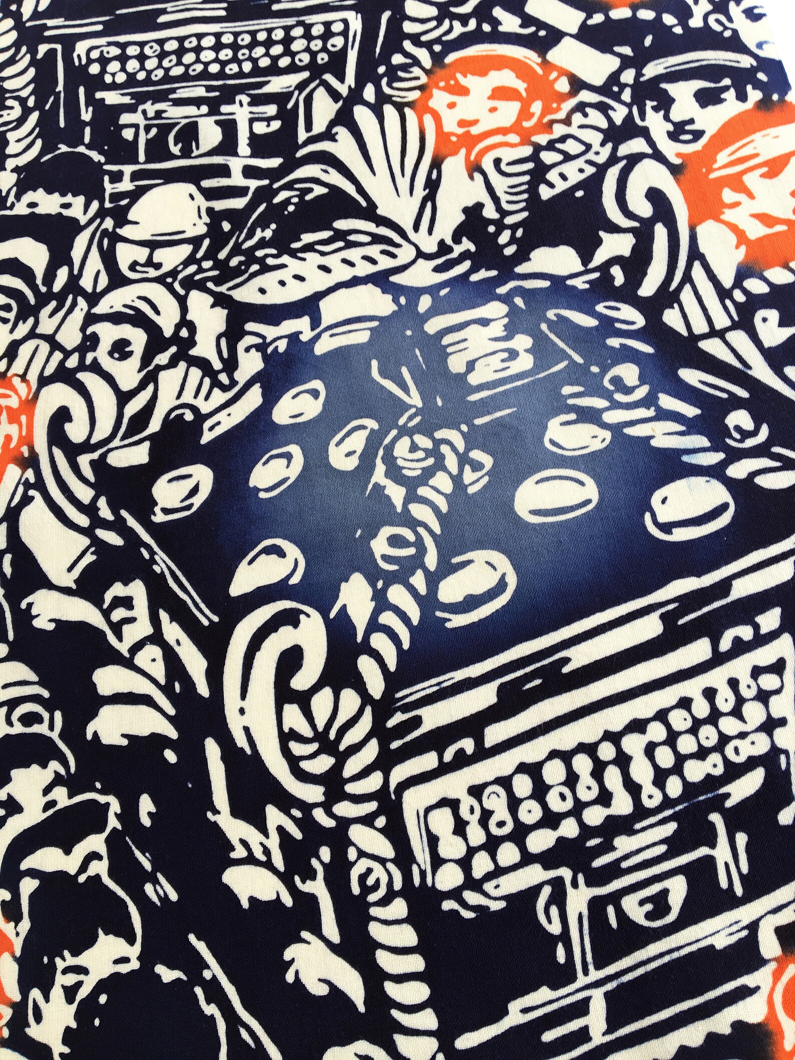 Japanese Tenugui Samurai Fabric Japanese Matsuri Fabric | Etsy