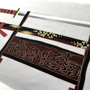 Japanese Katana Fabric, Samurai Kendo Sword Japanese Tenugui Towel ...