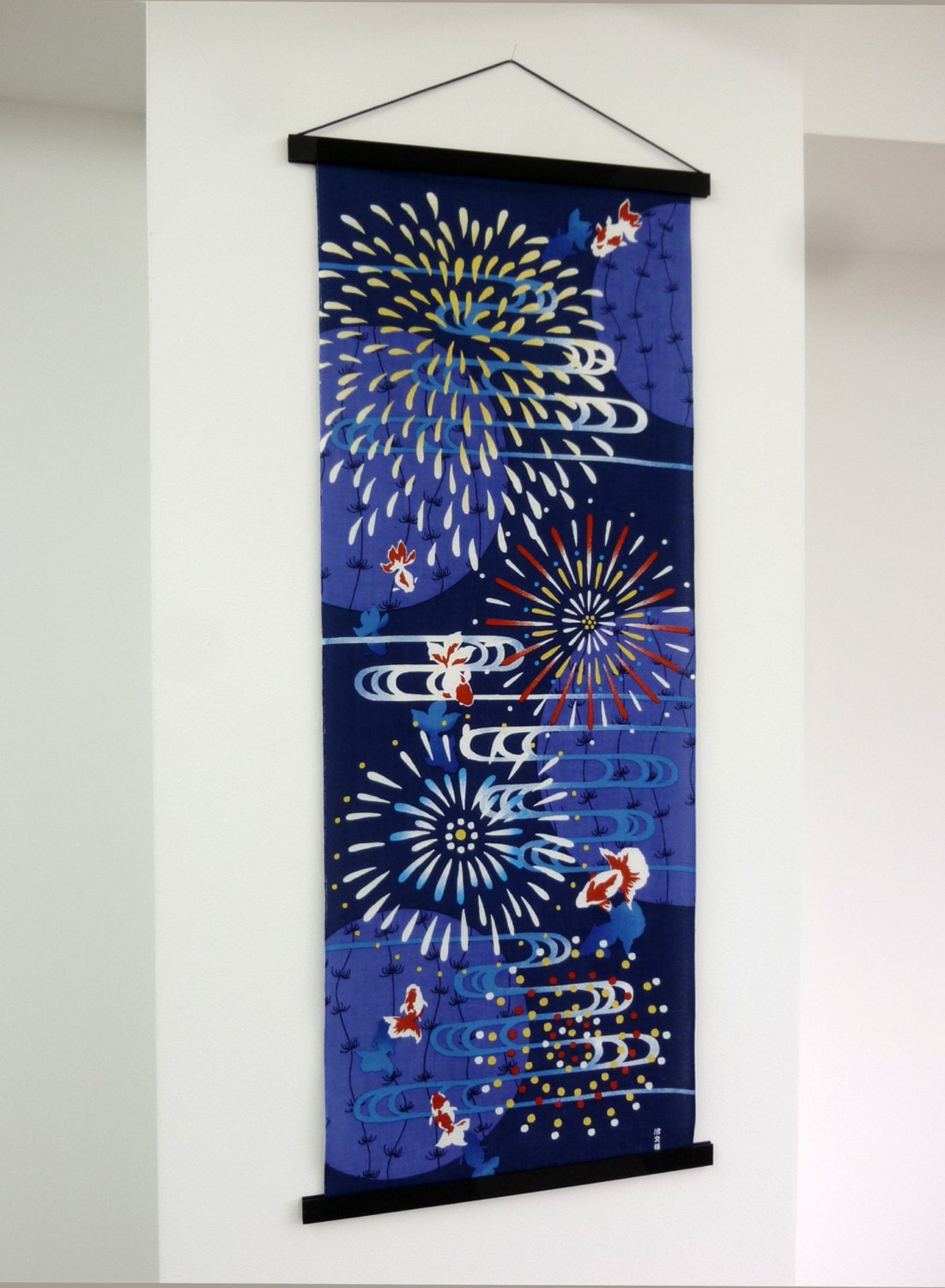 Tenugui Fabric Hanger Magnetic Poster Hanger Wall Art Fabric | Etsy