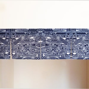 Japanese Noren Order Made, Indigo Blue Noren Curtain, Japanese Window ...