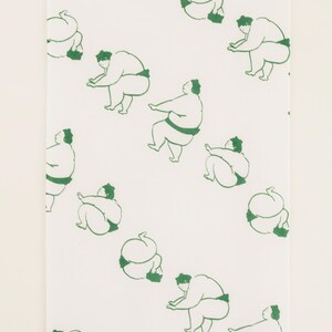 Sumo Wrestler Japanese Tenugui Fabric, Martial Arts Tenugui. Sumo ...