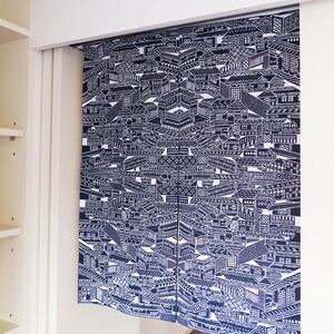 Indigo Blue Noren Curtain, Japanese Noren Order Made, Japanese Tenugui ...