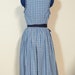 Dirndl With Apron, Blue White Checked Dirndl With Blue Apron, Button Up ...