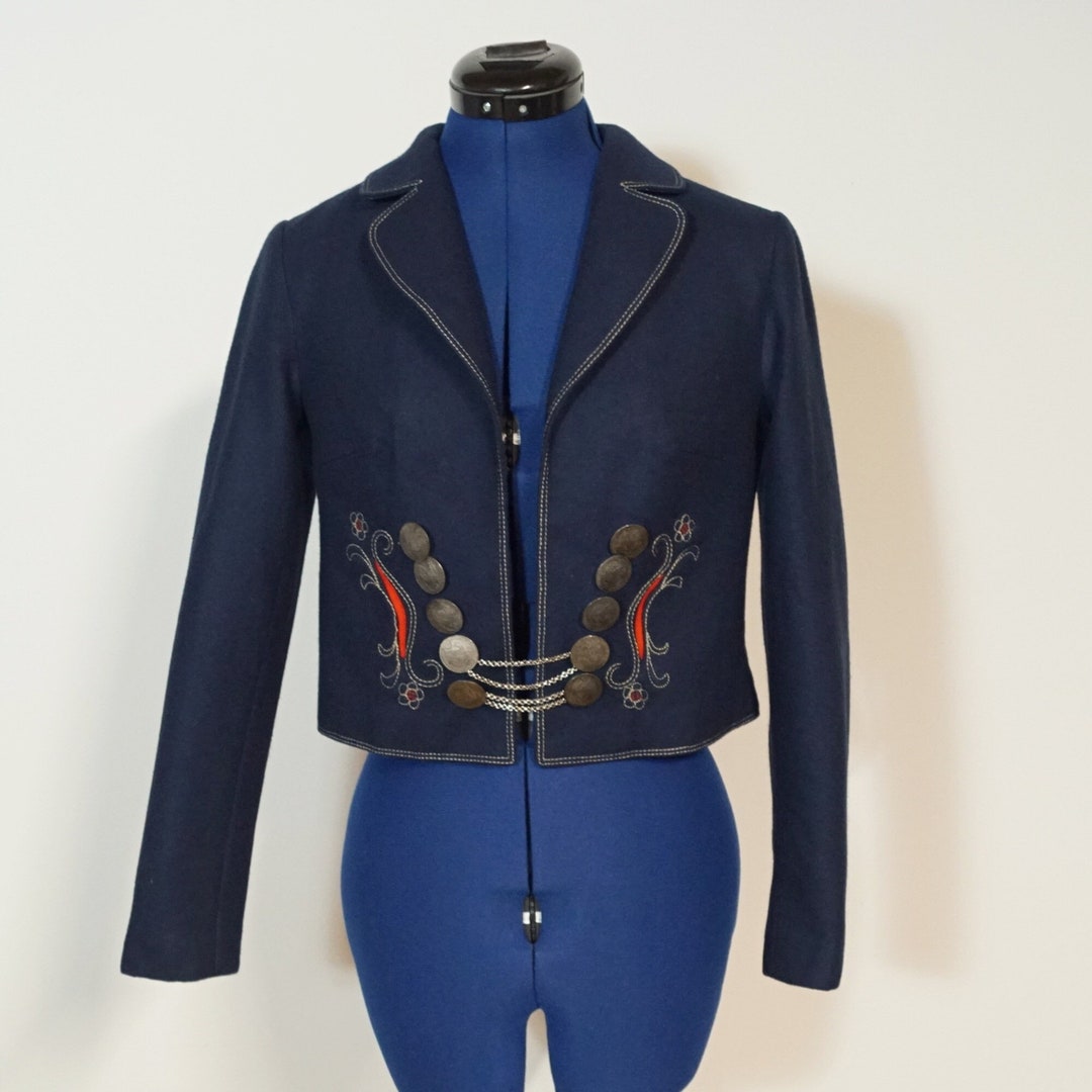 Traditional Jacket Made of Loden Blue Loden Jacket With Great - Etsy