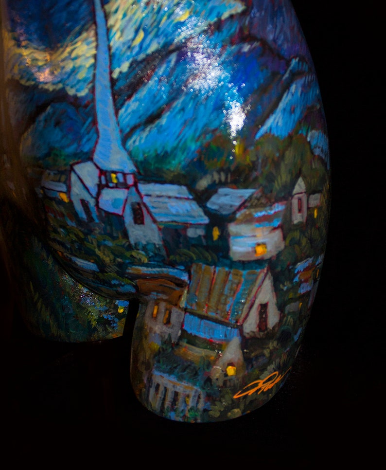 Starry Night Stunning Hand Painted Female Torso Fiberglass Mannequin ...