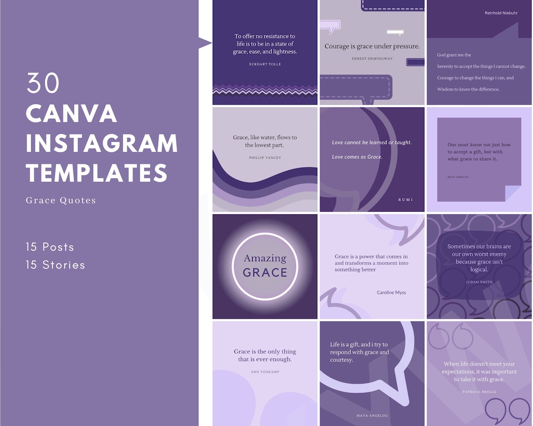 Canva Templates. Abstract, Modern Style Design. Purple Instagram Post ...