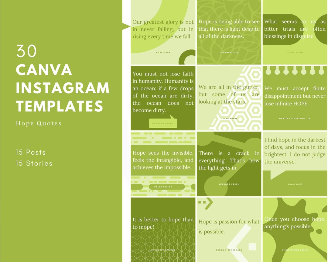 Canva Templates. Abstract, Modern Style Design. Green Instagram Post ...