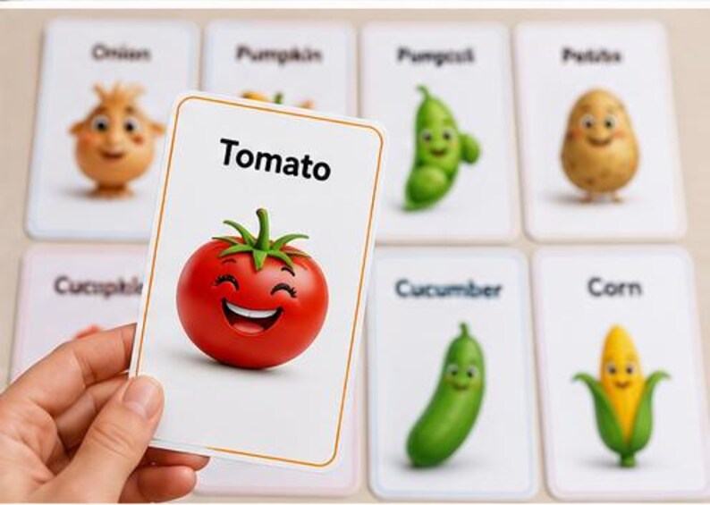 Preschool Flash Cards | Animals, Fruits, Colors, Shapes (digital ...