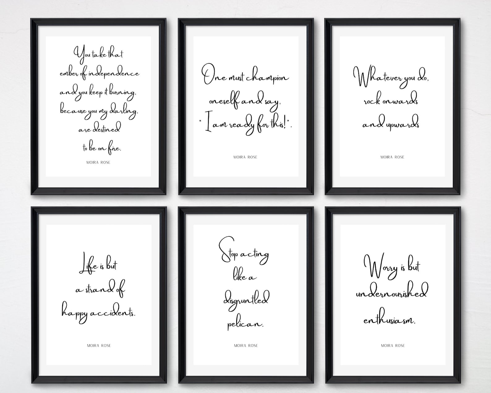 Moira Rose Motivational Quote - Etsy