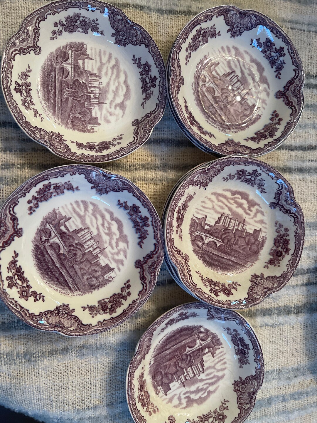 Rare Johnson Brothers England Lavender Fruit Dessert Bowl Old - Etsy