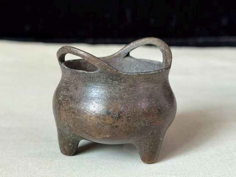 Vintage Copper Incense Burner - Small Candle Holder - Pure Copper ...