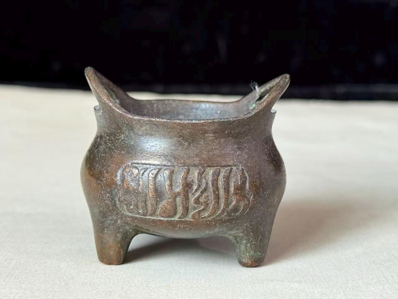 Vintage Copper Incense Burner - Small Candle Holder - Pure Copper ...