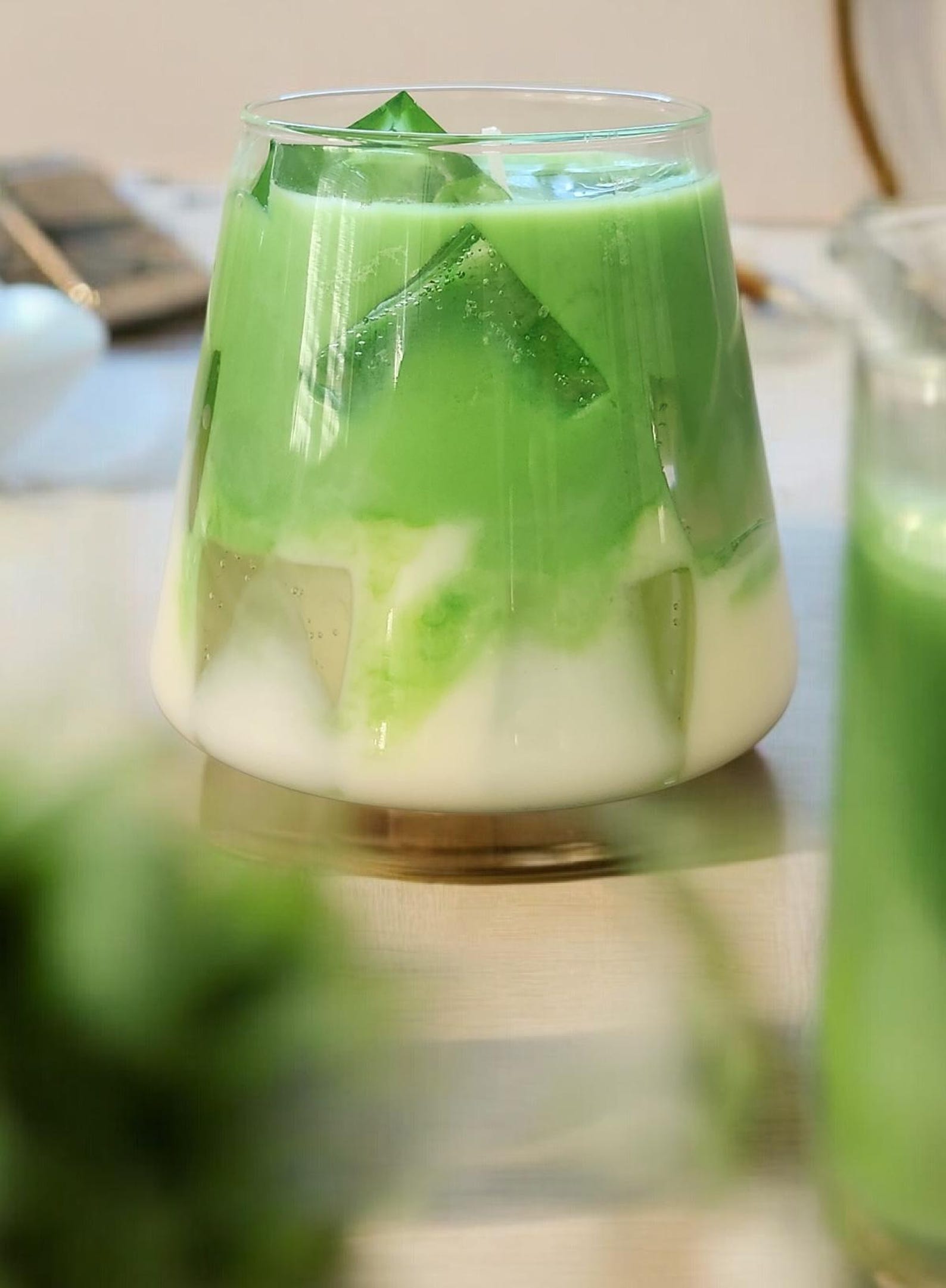 Iced Matcha Latte Candle | Coconut Scent, Soy Jelly Wax, Hand Poured ...
