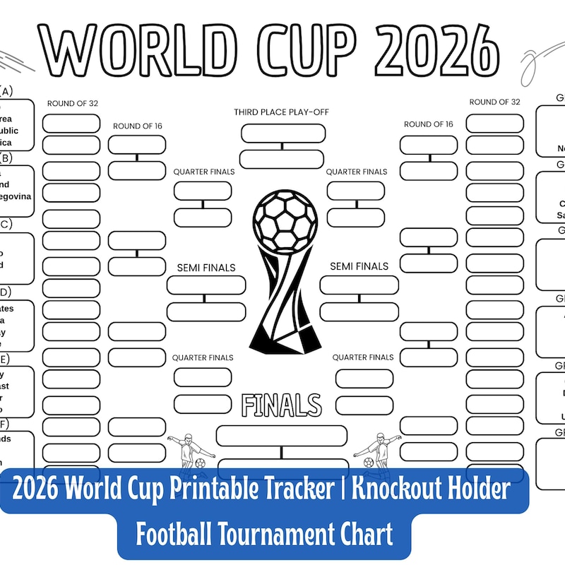Fifa Printable Bracket - Etsy