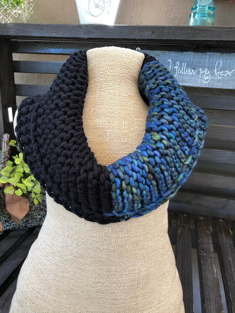 Hand Knit Cowl Malabrigo Cowl Hand Knit Scarf Hand Knit - Etsy