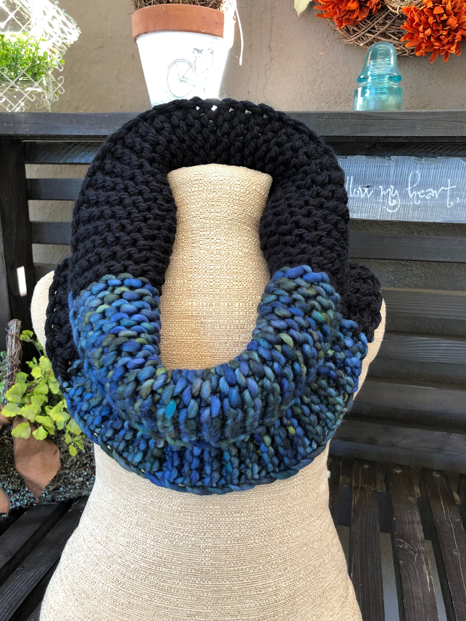Hand Knit Cowl Malabrigo Cowl Hand Knit Scarf Hand Knit | Etsy