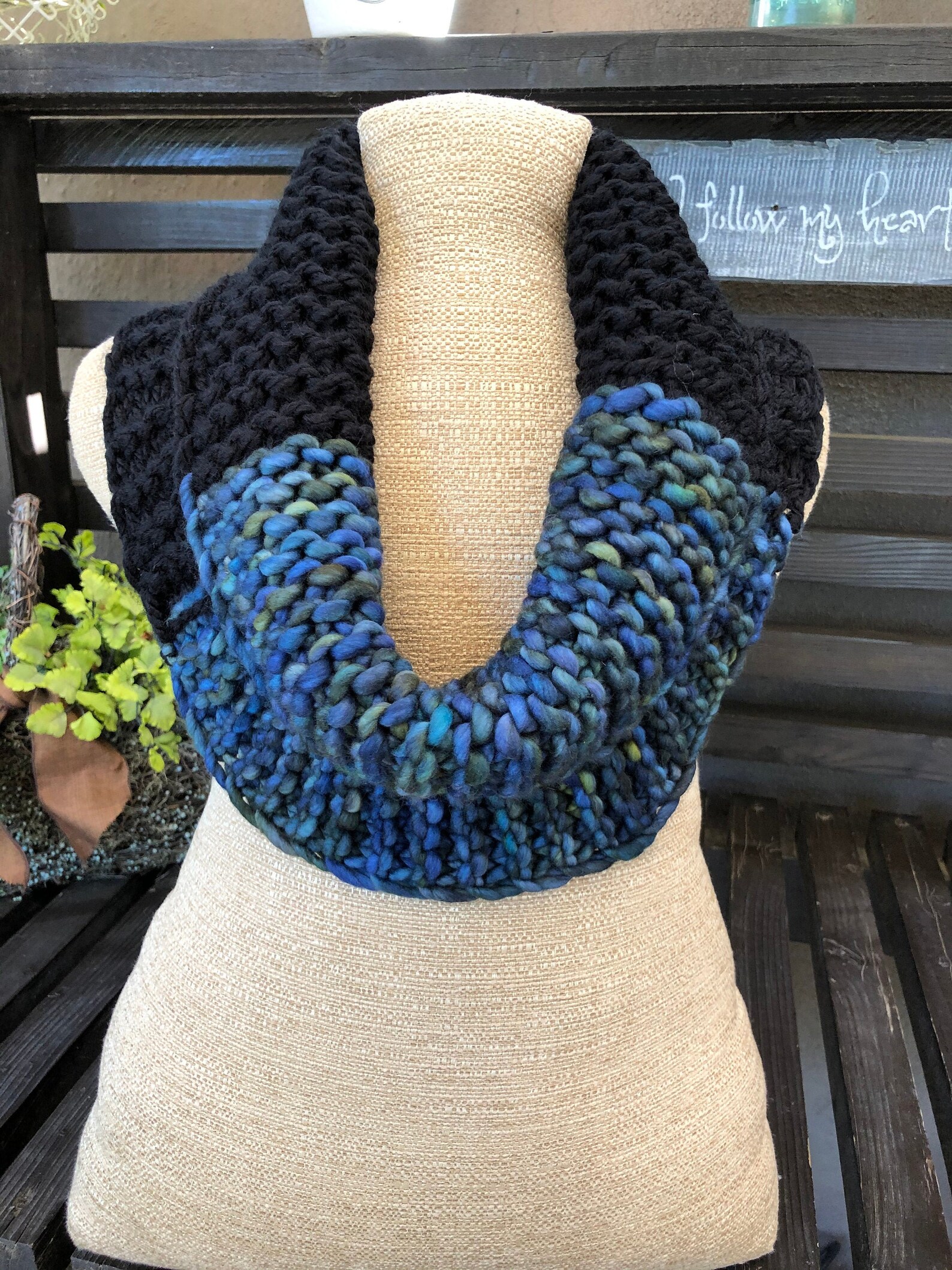 Hand Knit Cowl Malabrigo Cowl Hand Knit Scarf Hand Knit | Etsy