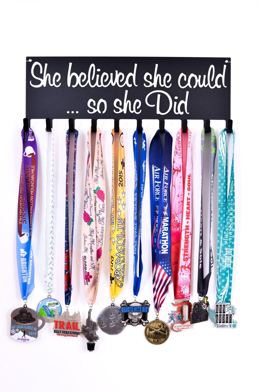Medal Holder, Medal Display, She Believed She Could so She Did, Metal ...